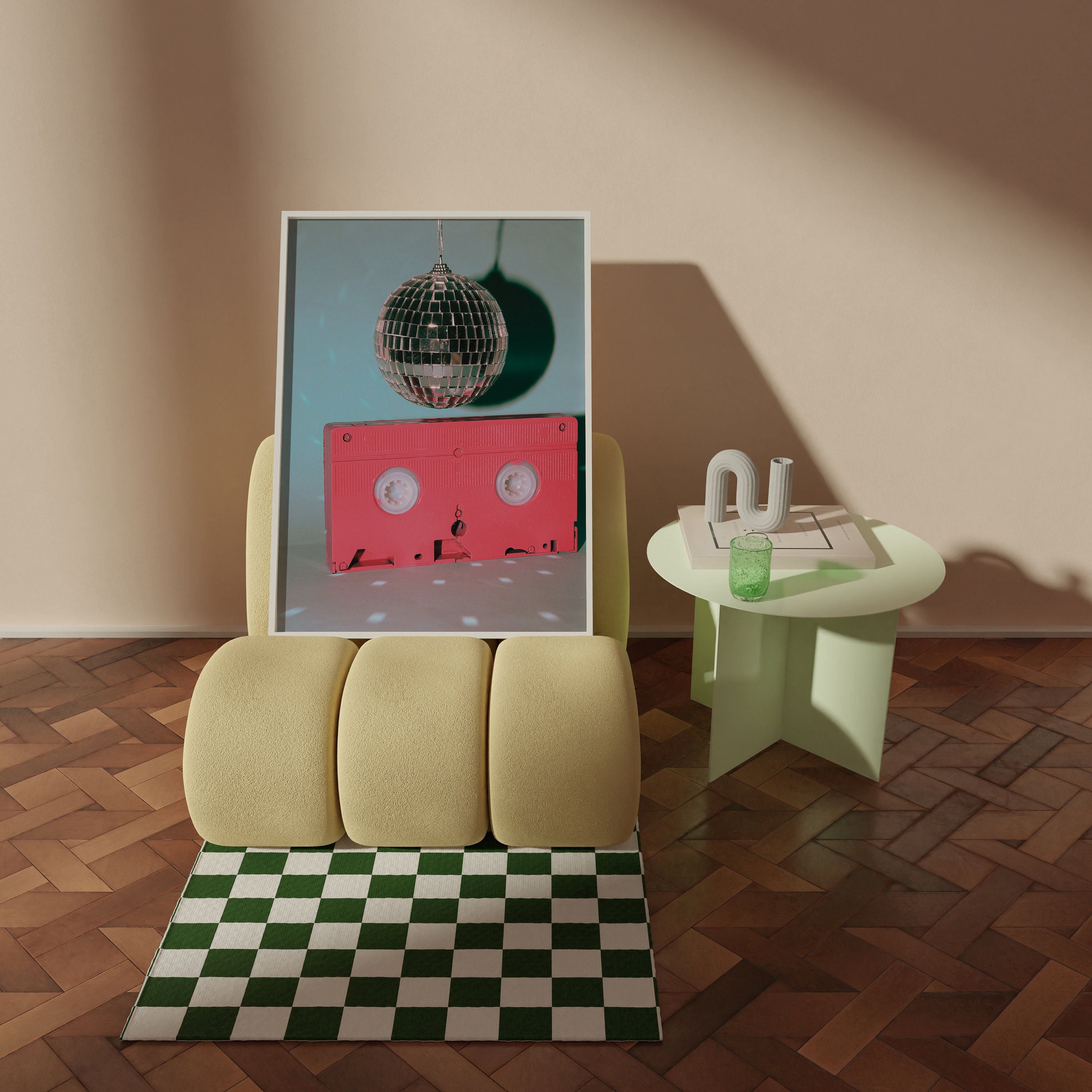 Retro Disco Ball Art, Disco Ball Y2K Room Decor, Maximalist Wall Art ...