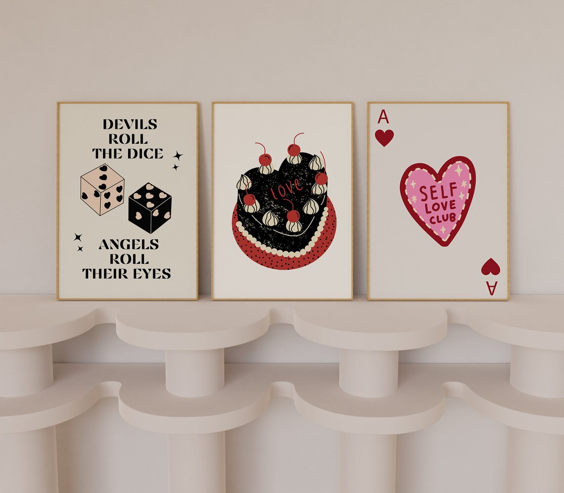 30 Print Poster Gallery Wall Set, Trendy Bar Cart Art, Yk2 Print Set ...