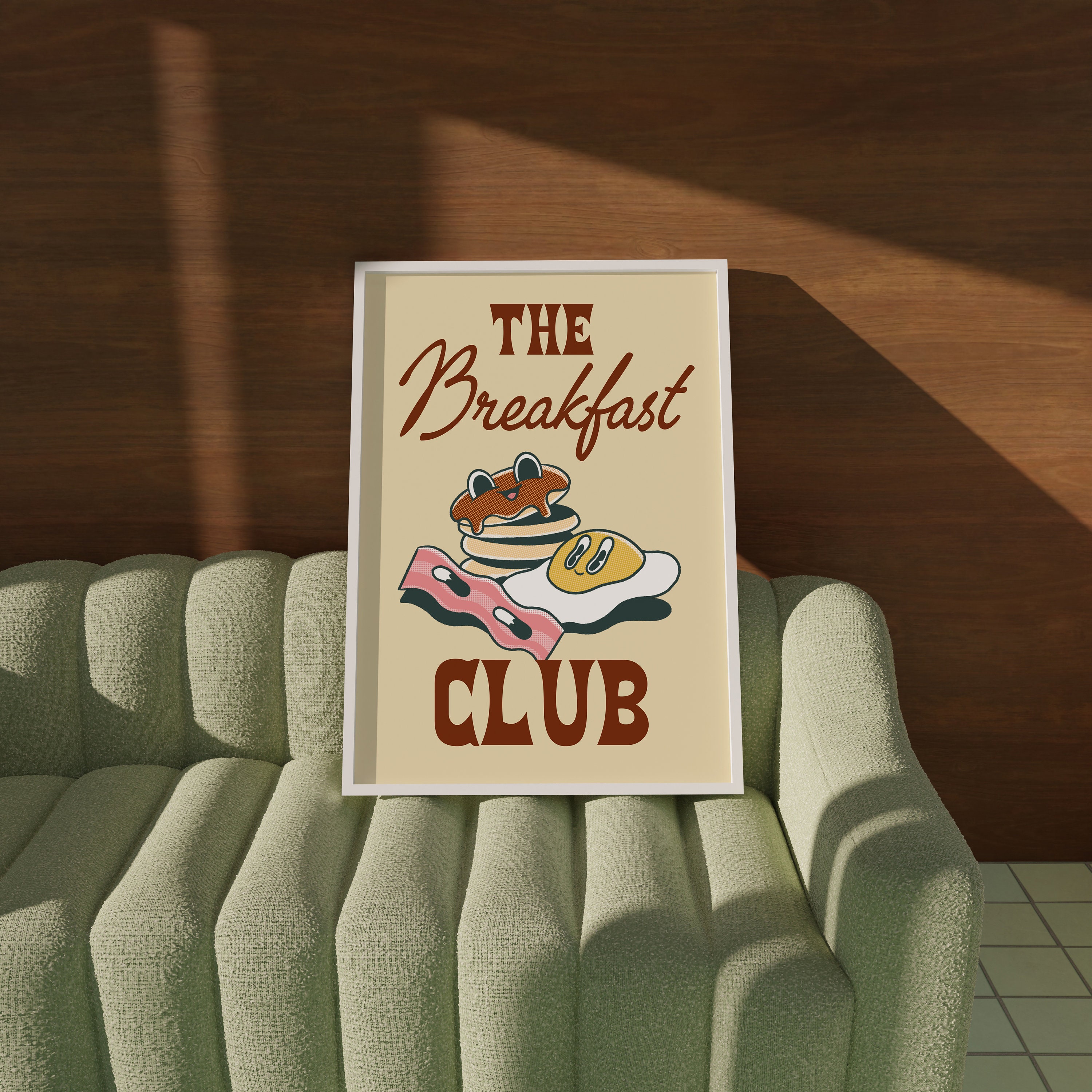 The Breakfast Club, Cute Kitchen Wall Print, Retro Food Wall Decor ...