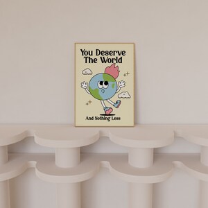Retro Style Cartoon Print, Retro Character Print, Affirmations Print ...
