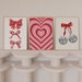 Coquette Room Decor Aesthetic, Trendy Red Bows Wall Art, Preppy Posters ...