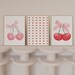 Coquette Room Decor Set, Watercolor Bows Print, Retro Trendy Aesthetic ...