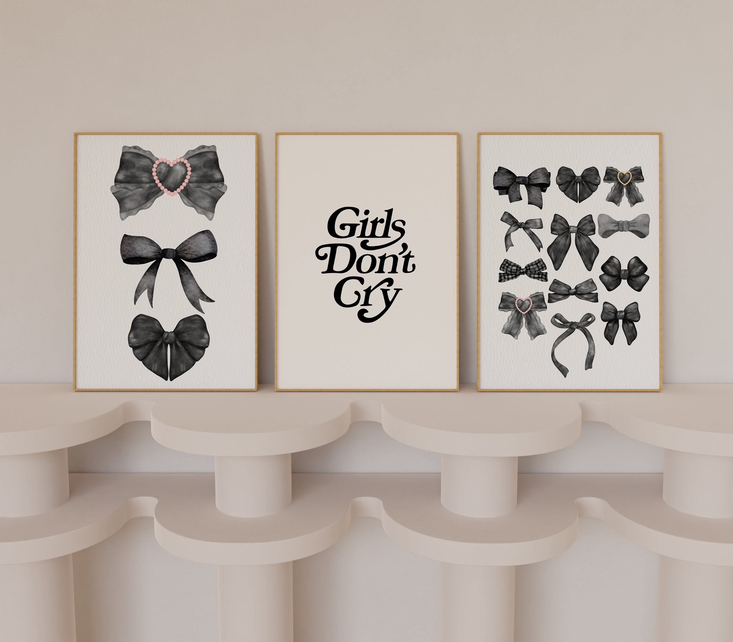 Preppy Wall Art Set of 9, Maximalist Eclectic Dorm Room Art, Preppy ...