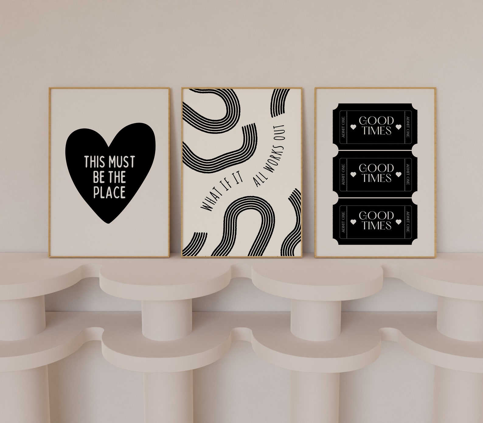 Funky Gallery Wall Set Print, Trendy Disco Ball Art, Retro Funky Wall ...