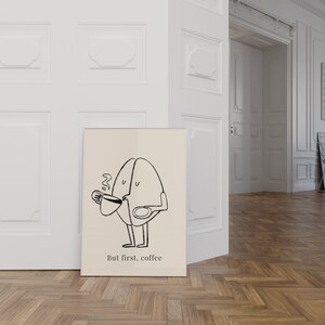 But First Coffee Print, Funny Coffee Art, Coffee Lover Printable Wall ...