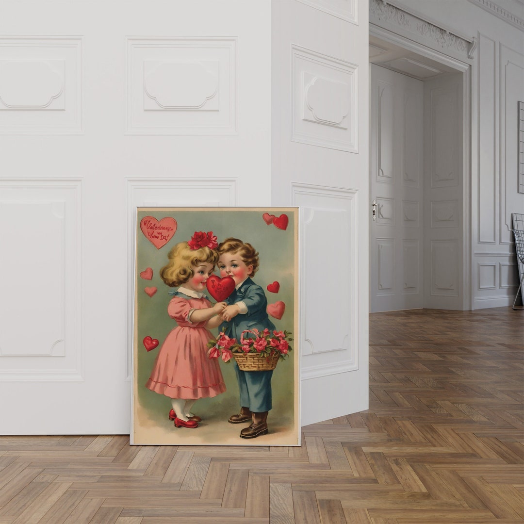 Valentines Day Art, Romantic Antique Prints, Retro Love Prints ...