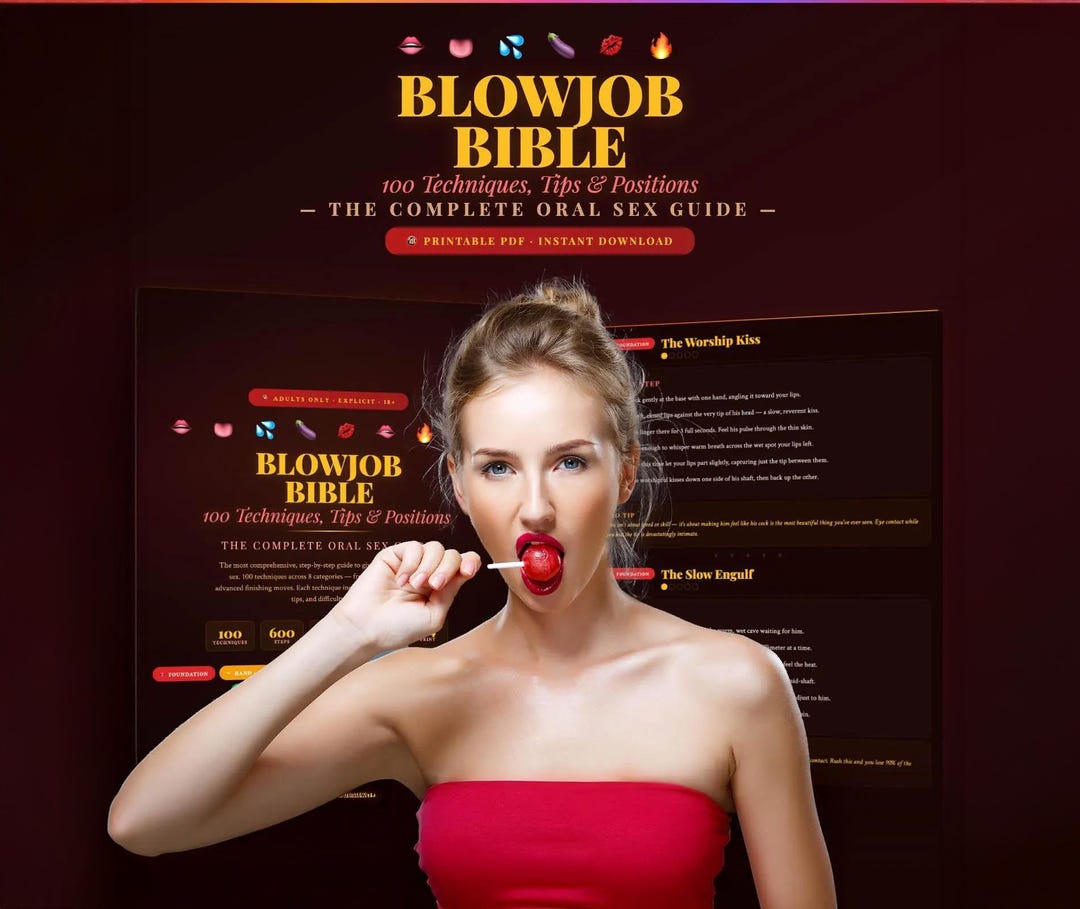 Blowjob Tasks Bible 100 Techniques Guide Oral Sex Tips Positions