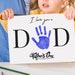 Gamer Dad Printable Handprint Art, Happy Father's Day Handprint Craft ...