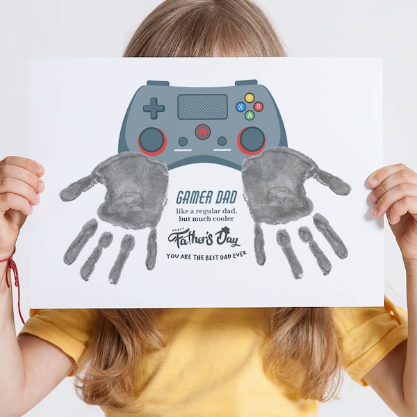 Father Day Handprint - Etsy