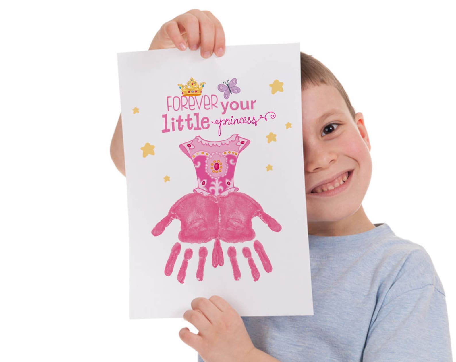 Printable Your Little Princess Handprint for Dad Father's - Etsy