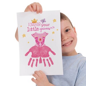 Printable Your Little Princess Handprint for Dad, Father's Day Gift ...