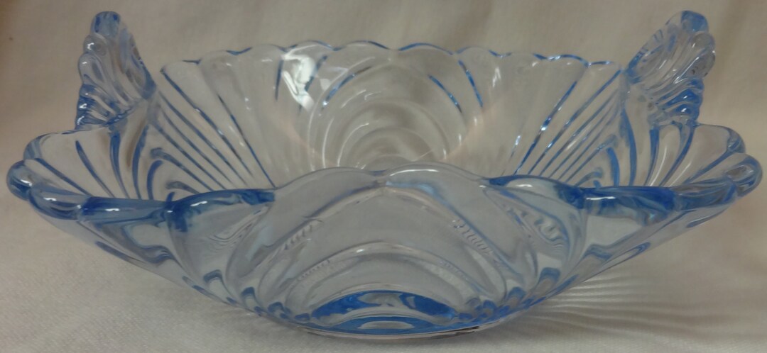 Caprice Moonlight Blue Bon Bon 2 Handled 6 154 Cambridge Glass Company ...