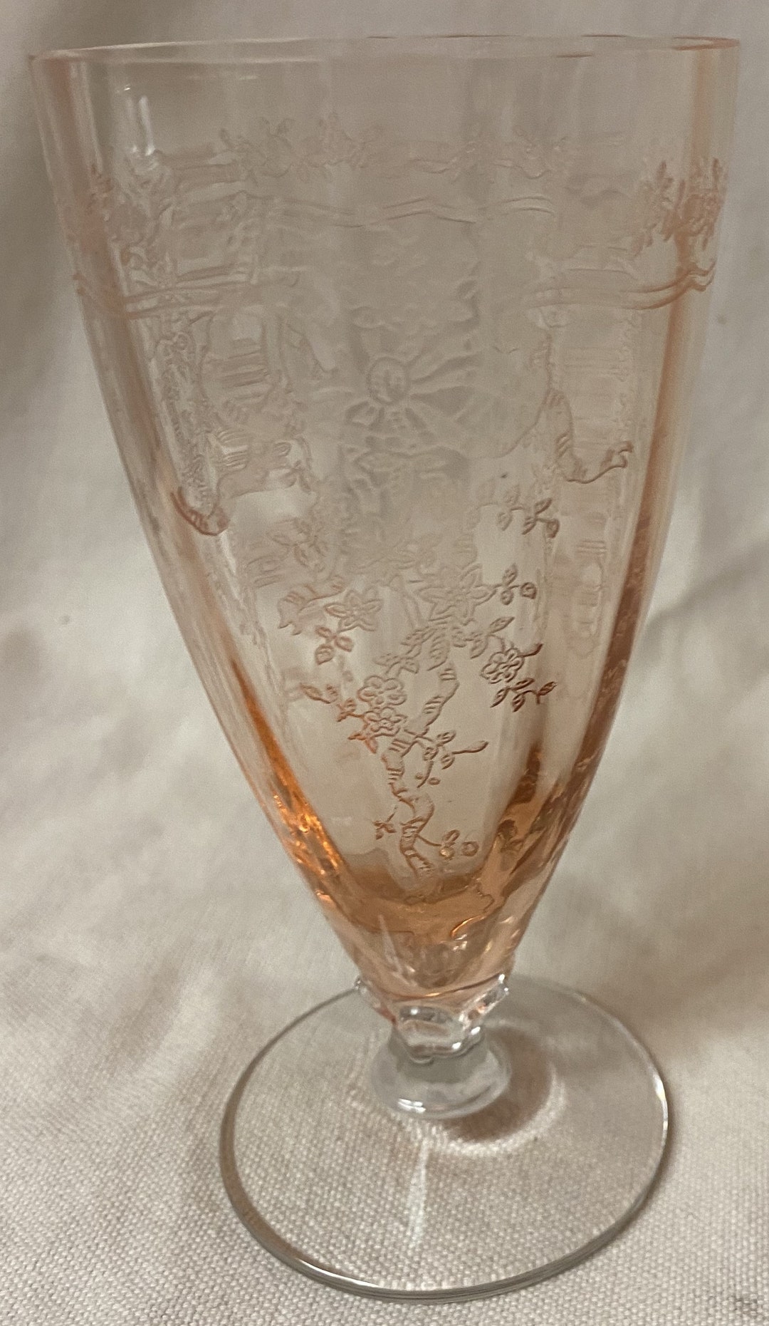 June Rose Parfait 5.25" 6 Oz Fostoria Glass Company - Etsy