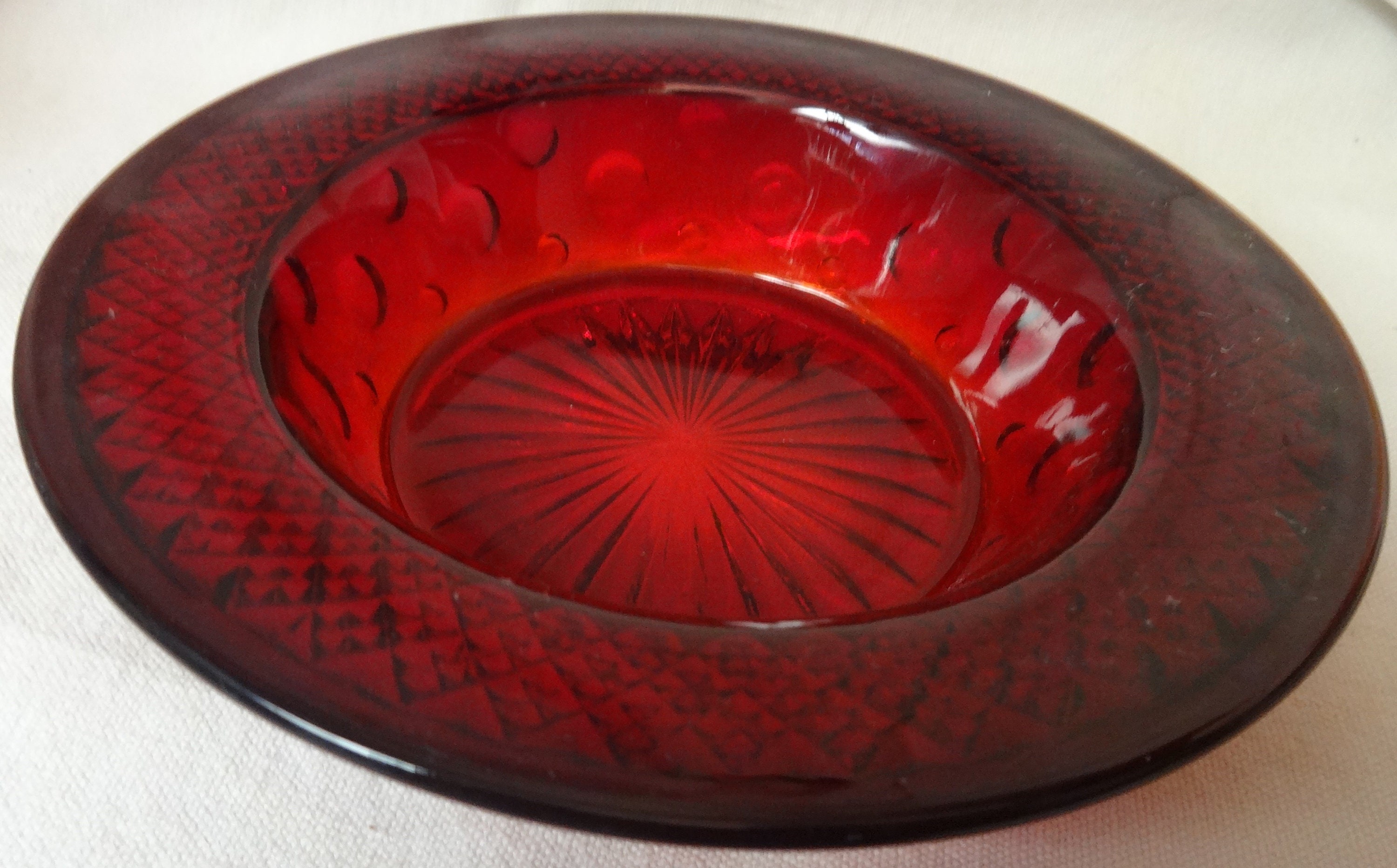 Tradition Ruby Bowl 6" Imperial Glass Company - Etsy