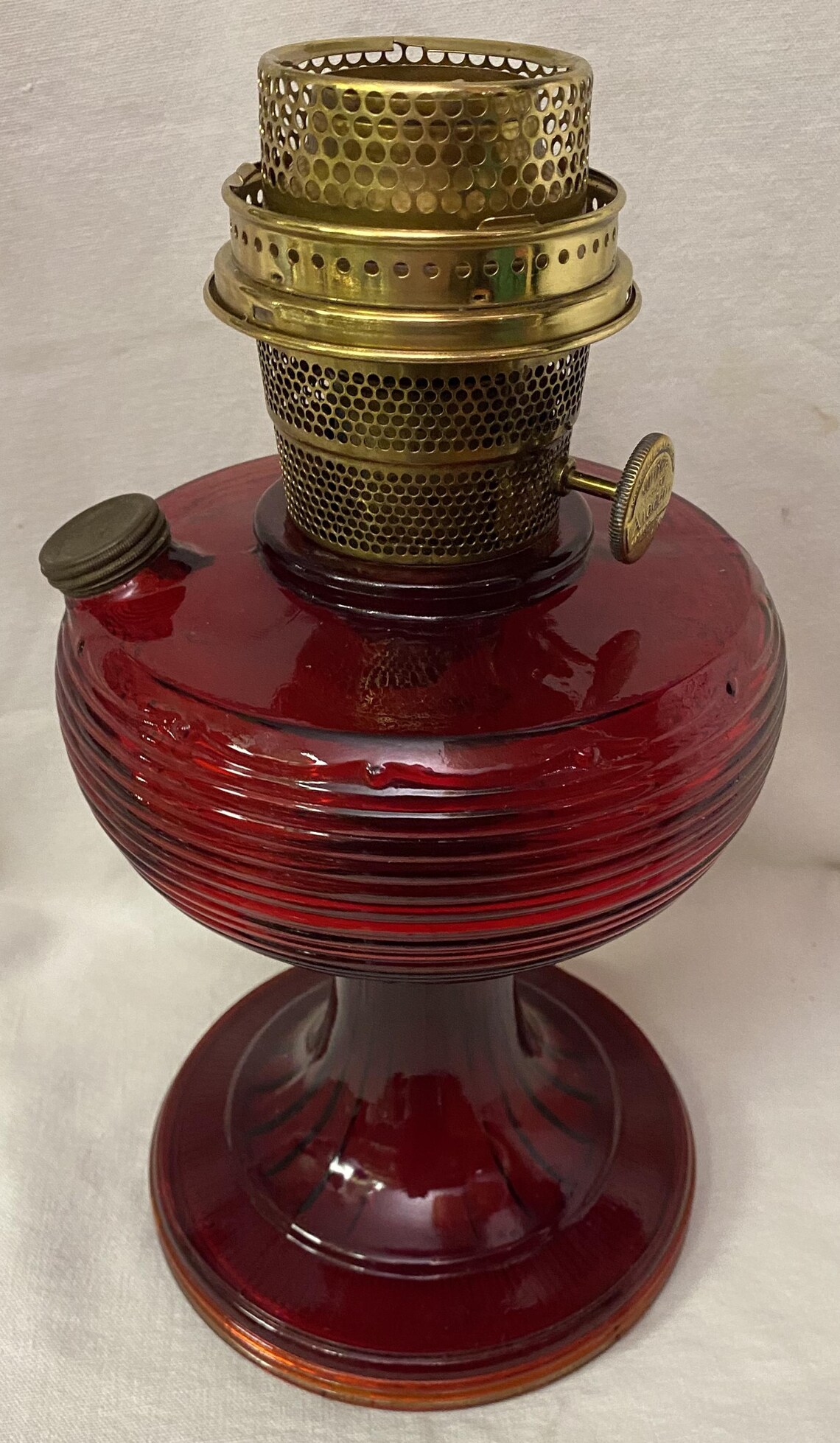 Beehive Ruby Oil Lamp Aladdin Mantle Lamp Company - Etsy