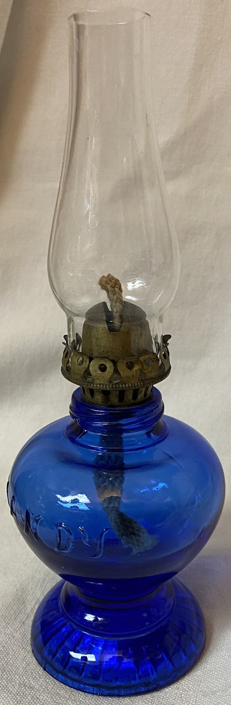 Handy Cobalt Miniature Oil Lamp - Etsy