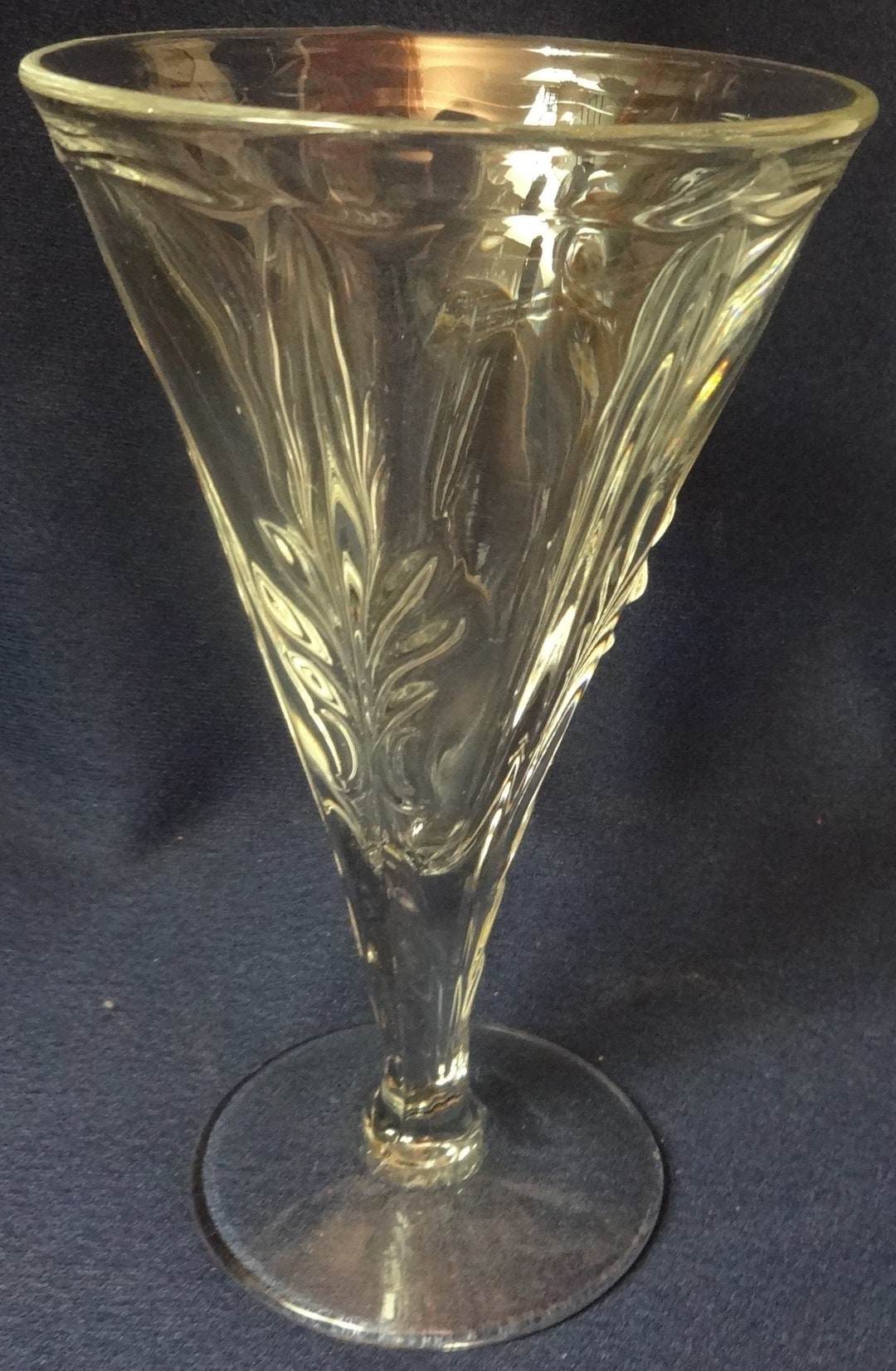 Baroque Crystal Goblet 6.75" 9 Oz Fostoria Glass Company - Etsy