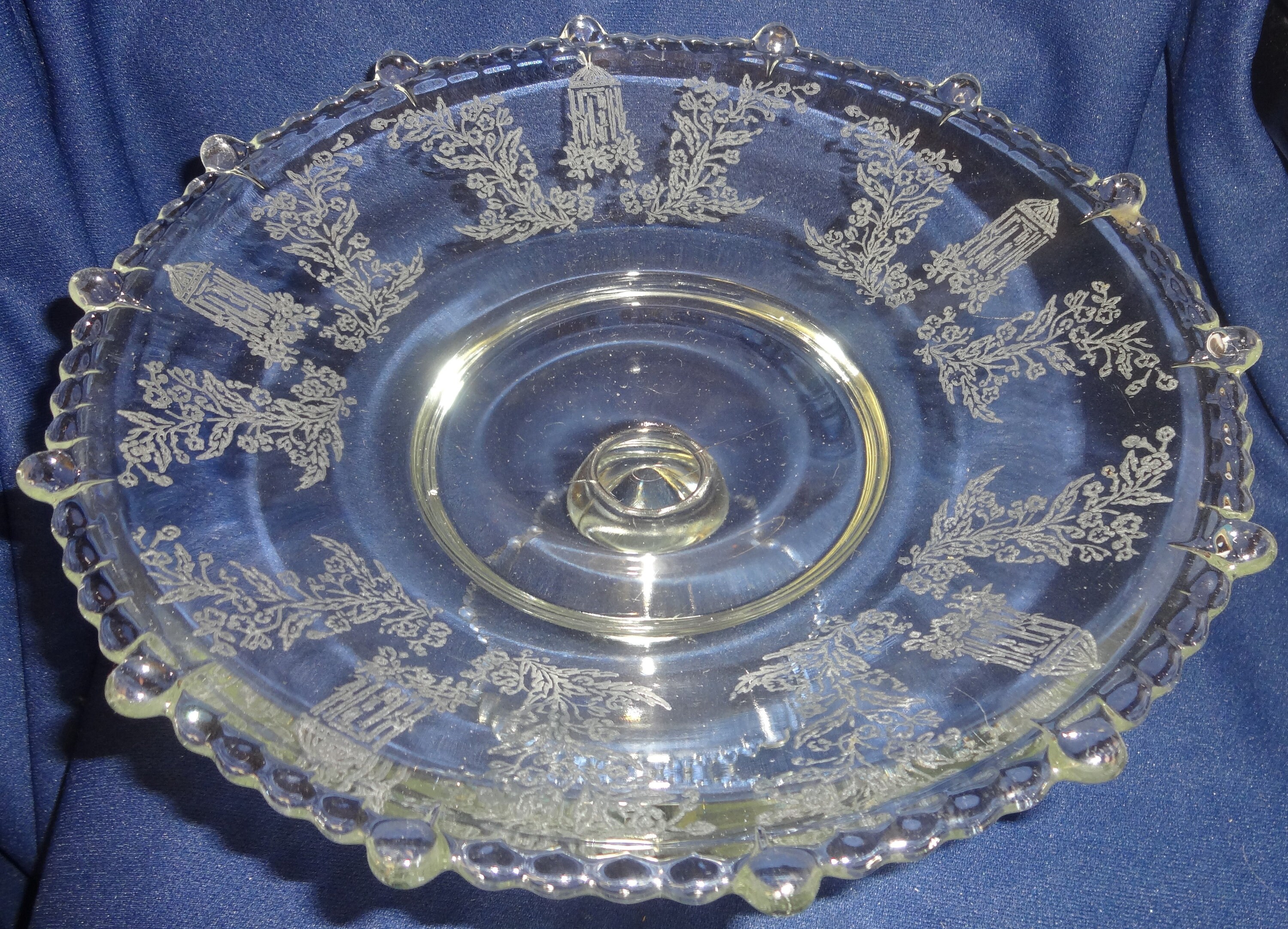 Gazebo Crystal Comport 10 X 7.5" Flared #555 Paden City Glass Company ...