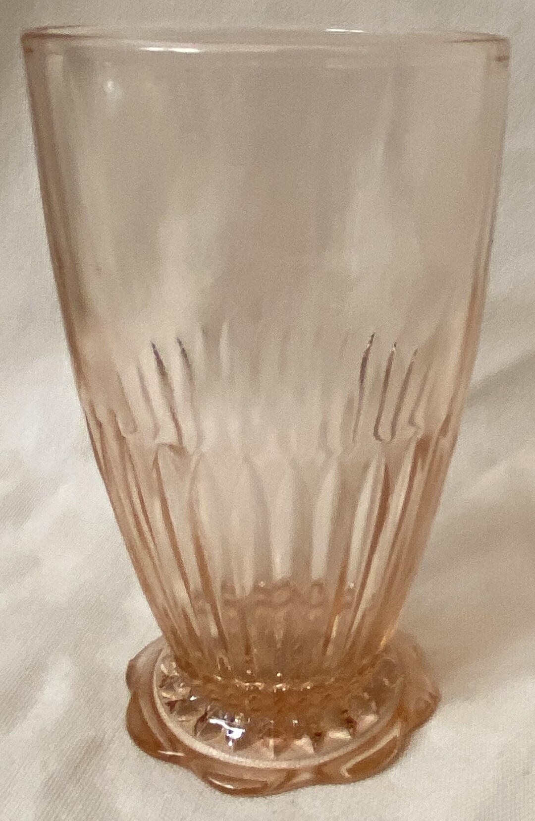 Old Colony Pink Footed Tumbler 5" 10.5 Oz Hocking Glass Company - Etsy