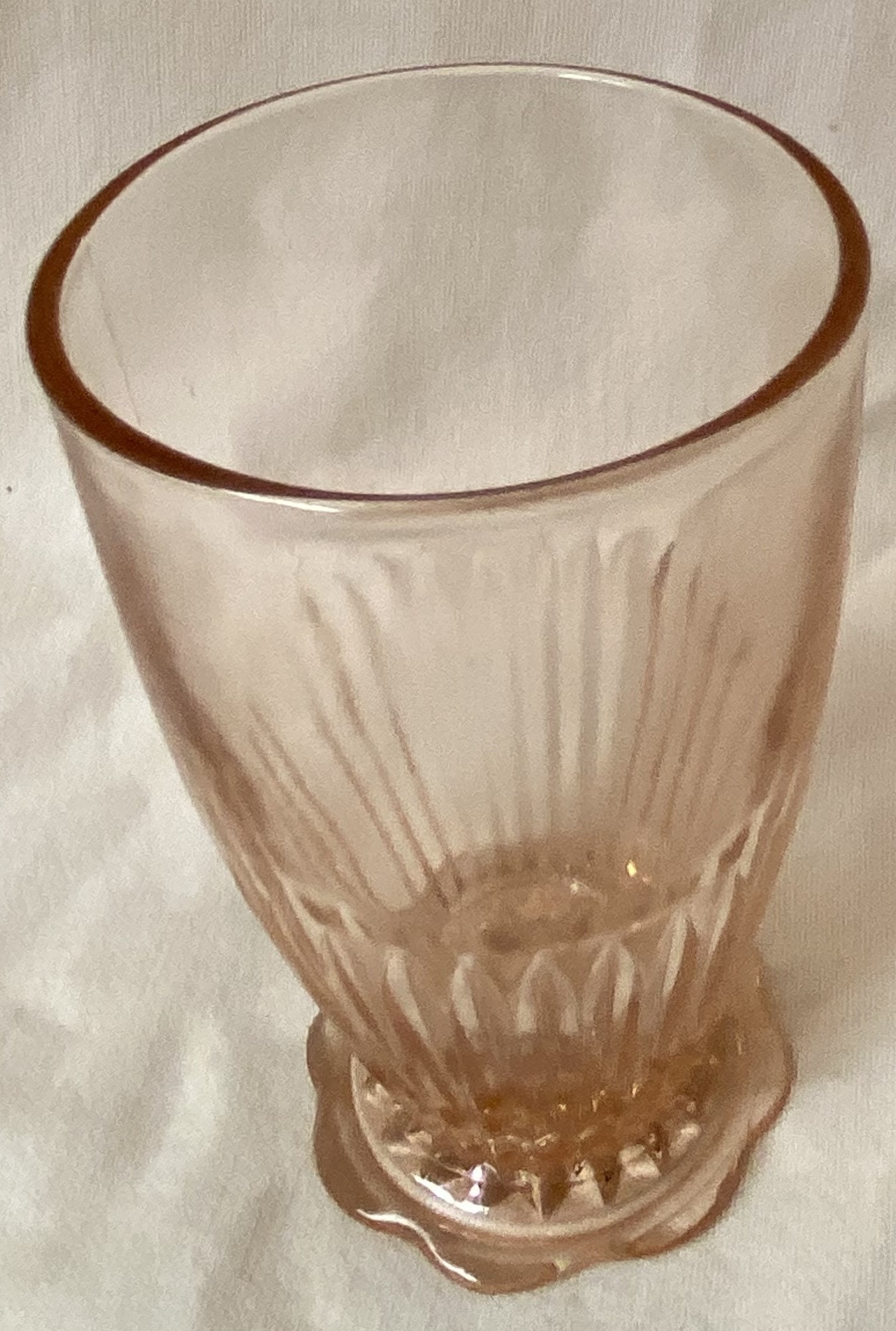 Old Colony Pink Footed Tumbler 5" 10.5 Oz Hocking Glass Company - Etsy