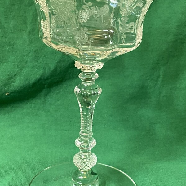 Cambridge Glass Rose Point - Etsy