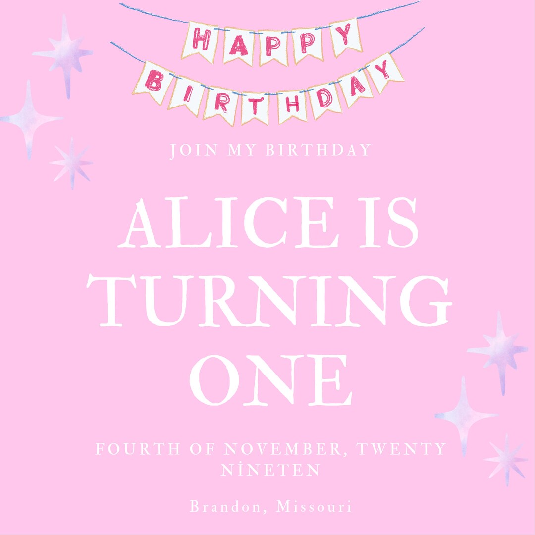 Editable Birthday Invitation, Birthday Invitation, Birthday ...
