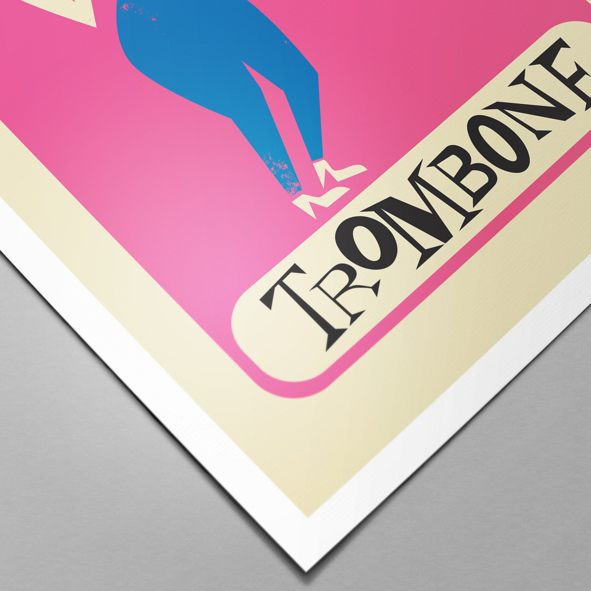 Trombone Poster Musician Gift Girl Power Retro Music Print - Etsy UK