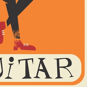 Guitar Player Poster, Color of Your Choice, Live Music Club Night, Mid ...