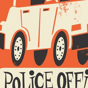 Gift for Police Officer, Police Academy Instructor Poster, Vintage ...