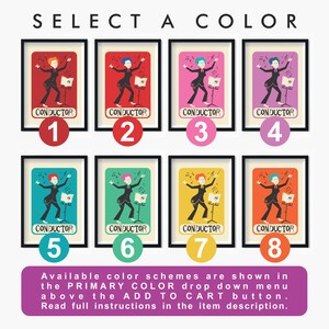 Gift for Music Conductor Poster, School Instructor Women Her, Mid ...