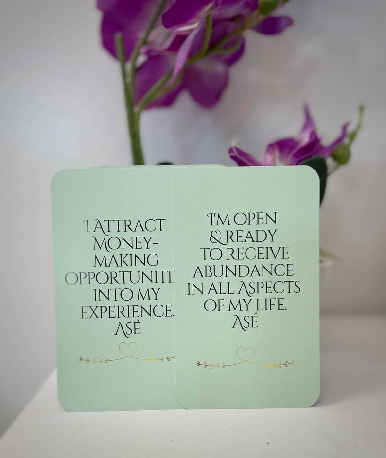 Affirmations of Prosperity Card Deck - Etsy