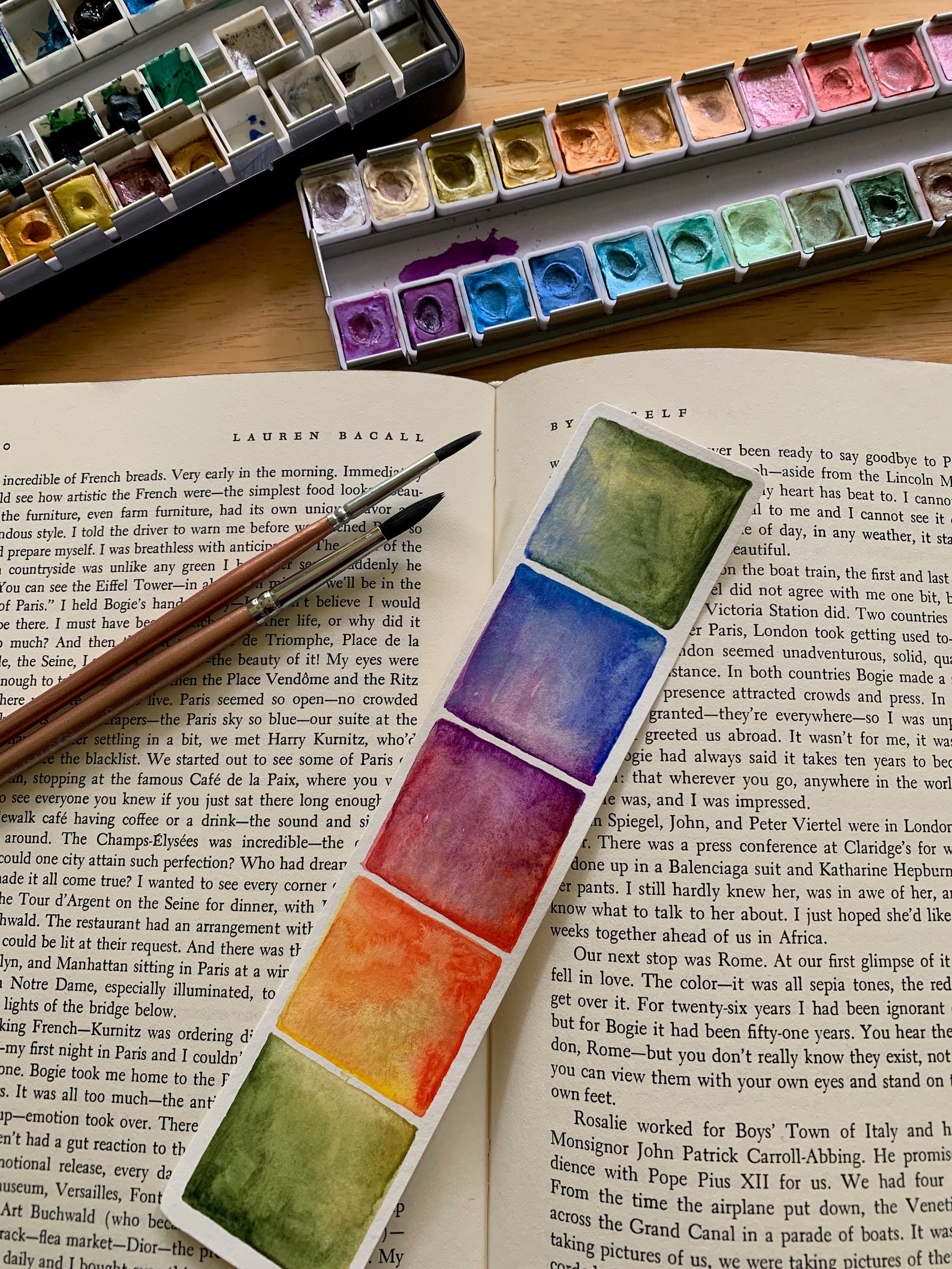Hand-painted Watercolor Bookmarks - Etsy