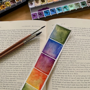 Hand-painted Watercolor Bookmarks - Etsy