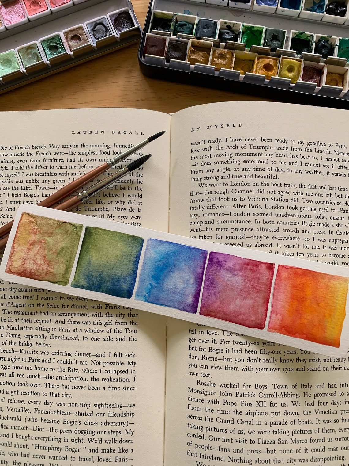 Hand-painted Watercolor Bookmarks - Etsy