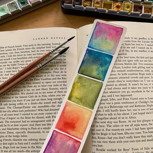 Hand-painted Watercolor Bookmarks - Etsy