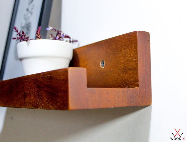 Floating Teak Wood Shelf Wooden Wall Shelves Made From Teak - Etsy