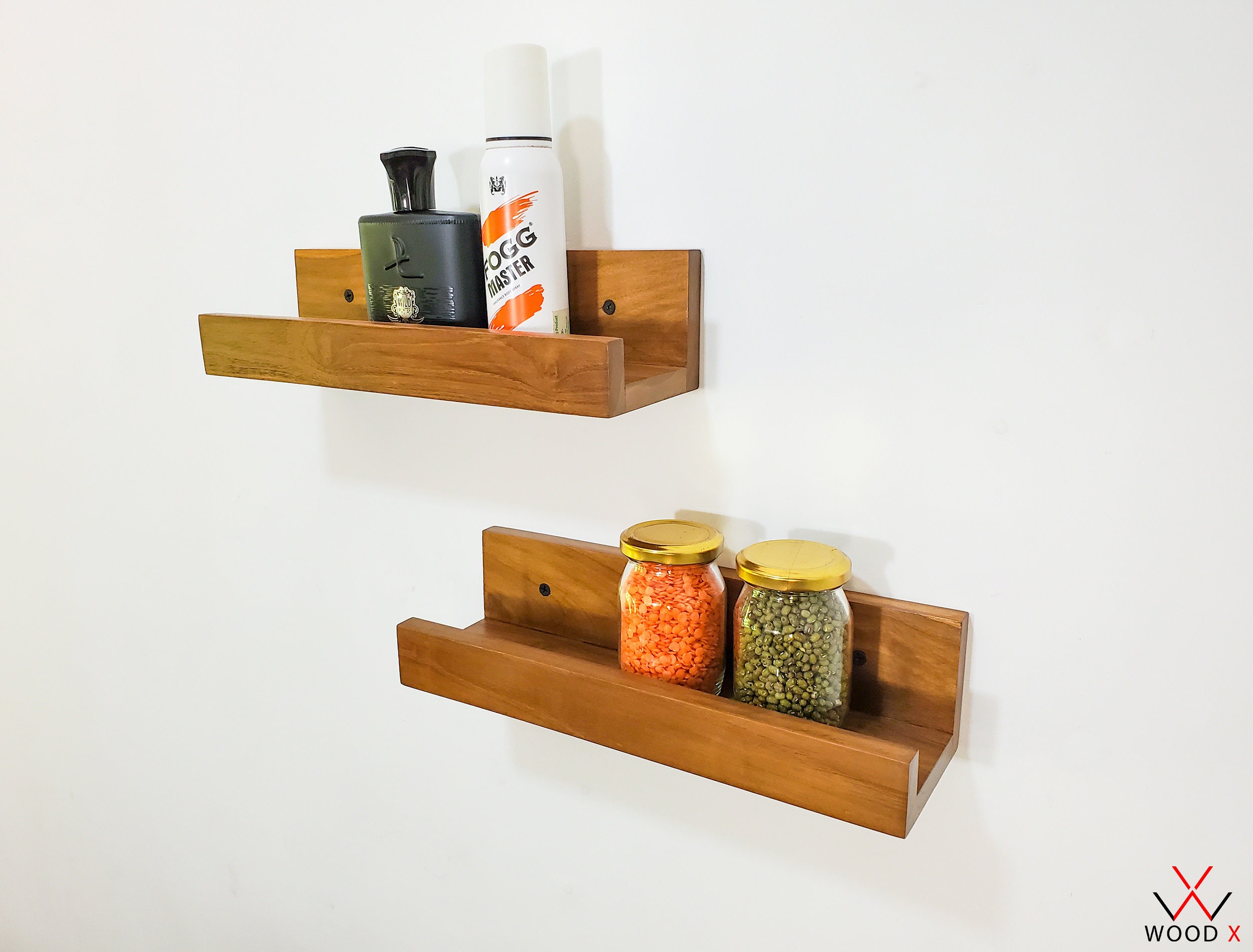 Floating Teak Shelf , Wooden Wall Shelf Made From Teak Wood Wall ...