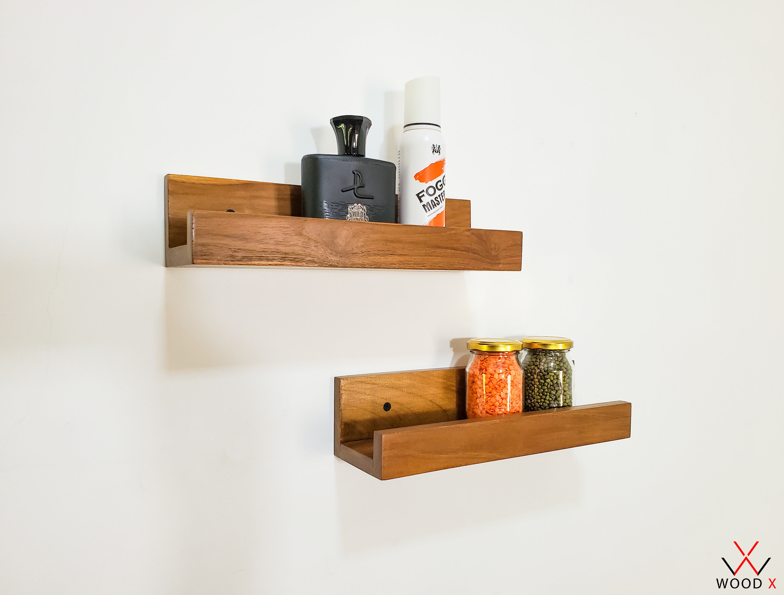 Floating Teak Shelf , Wooden Wall Shelf Made From Teak Wood Wall ...