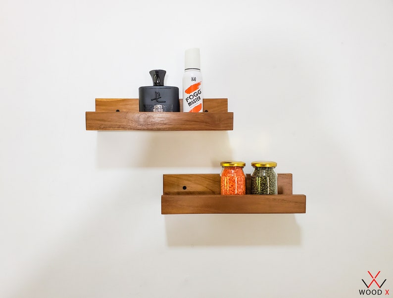 Floating Teak Shelf , Wooden Wall Shelf Made From Teak Wood Wall ...