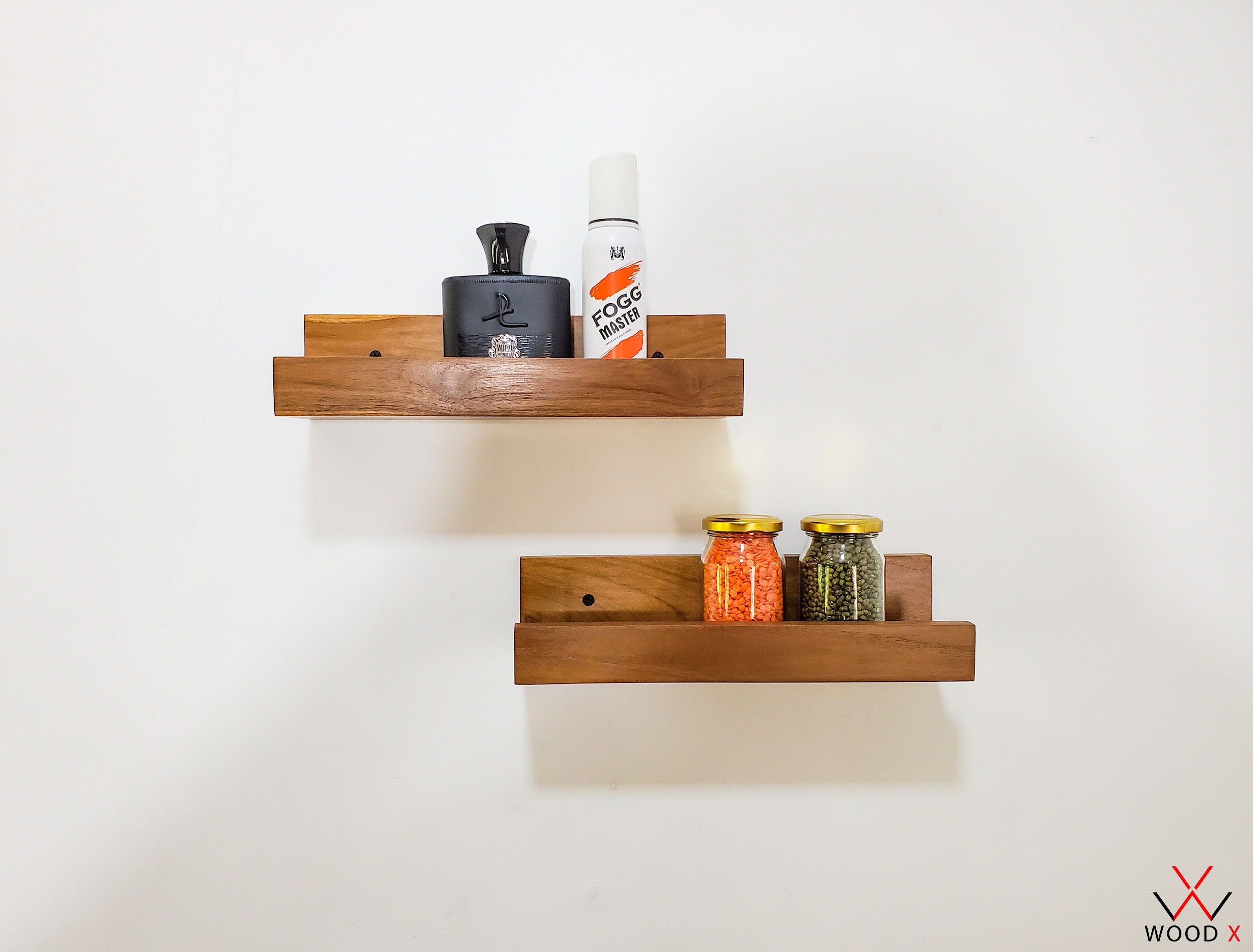 Floating Teak Shelf , Wooden Wall Shelf Made From Teak Wood Wall ...