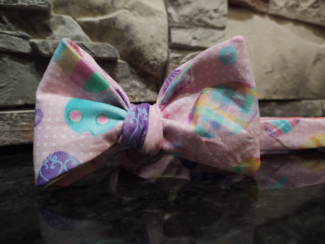 Easter Bow Tie Adult / Easter Egg Bow Tie / Adult Self Tie Bow Tie ...