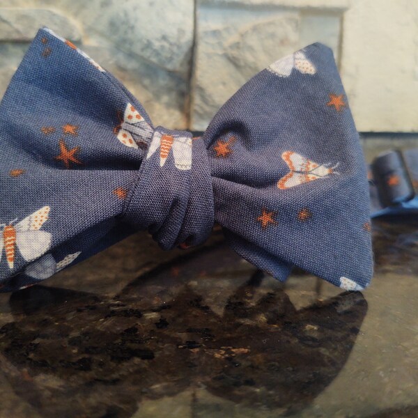 Blue Bow Tie - Etsy