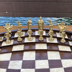 British Royal Army Chess Set, Luxury Chessboard, Luxury Chess Game ...