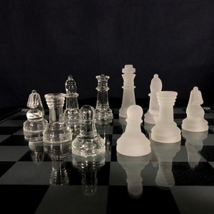 Glass Chess Set, Glass Chess, Chess Board, Glass Chess Board, Chess Set ...