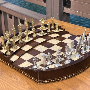 British Royal Army Chess Set, Luxury Chessboard, Luxury Chess Game ...