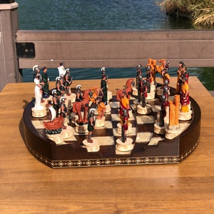 Trojan Vs Sparta Chess Set, Chess, Luxury Chess Board, Chess Set ...