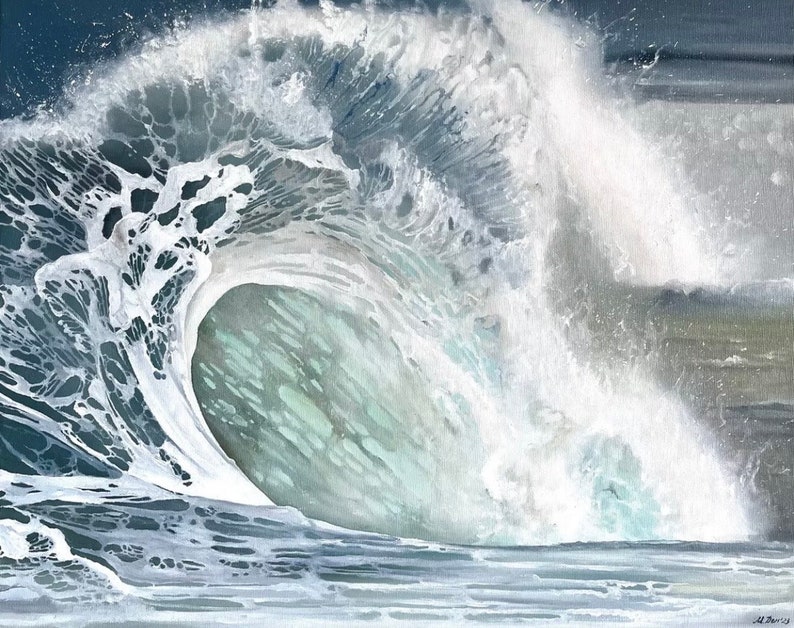 Sea Oil Painting,big Waves,art With Sea, Marine, Seascape, Waves ...