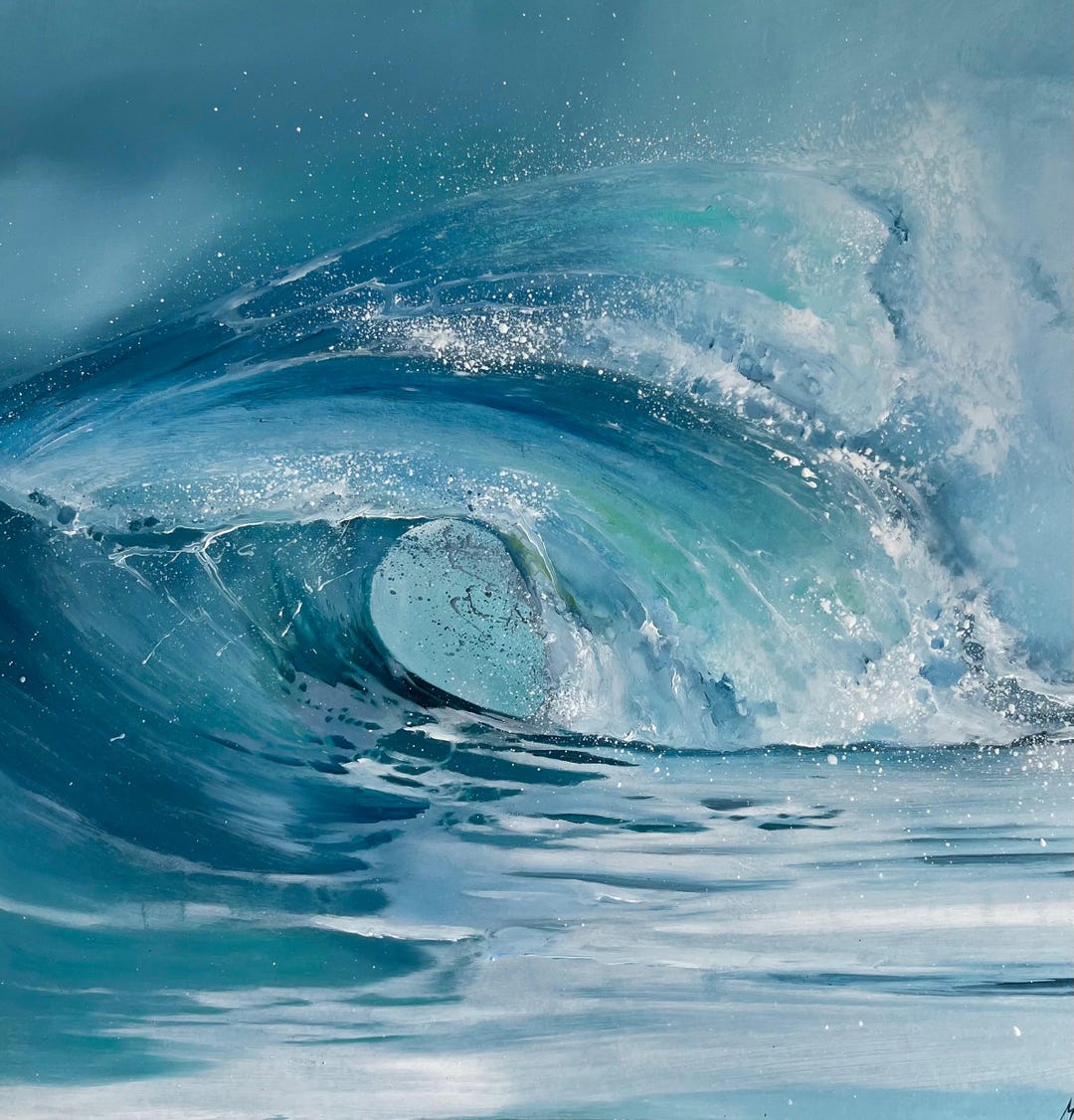 Waves,water,ocean,sea,surfing,splash,foam,original Artwork,idea for ...