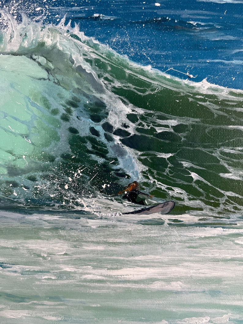 Sea Oil Painting, Surfing, Surf Waves, Seascape, Waves, Ocean Paint ...