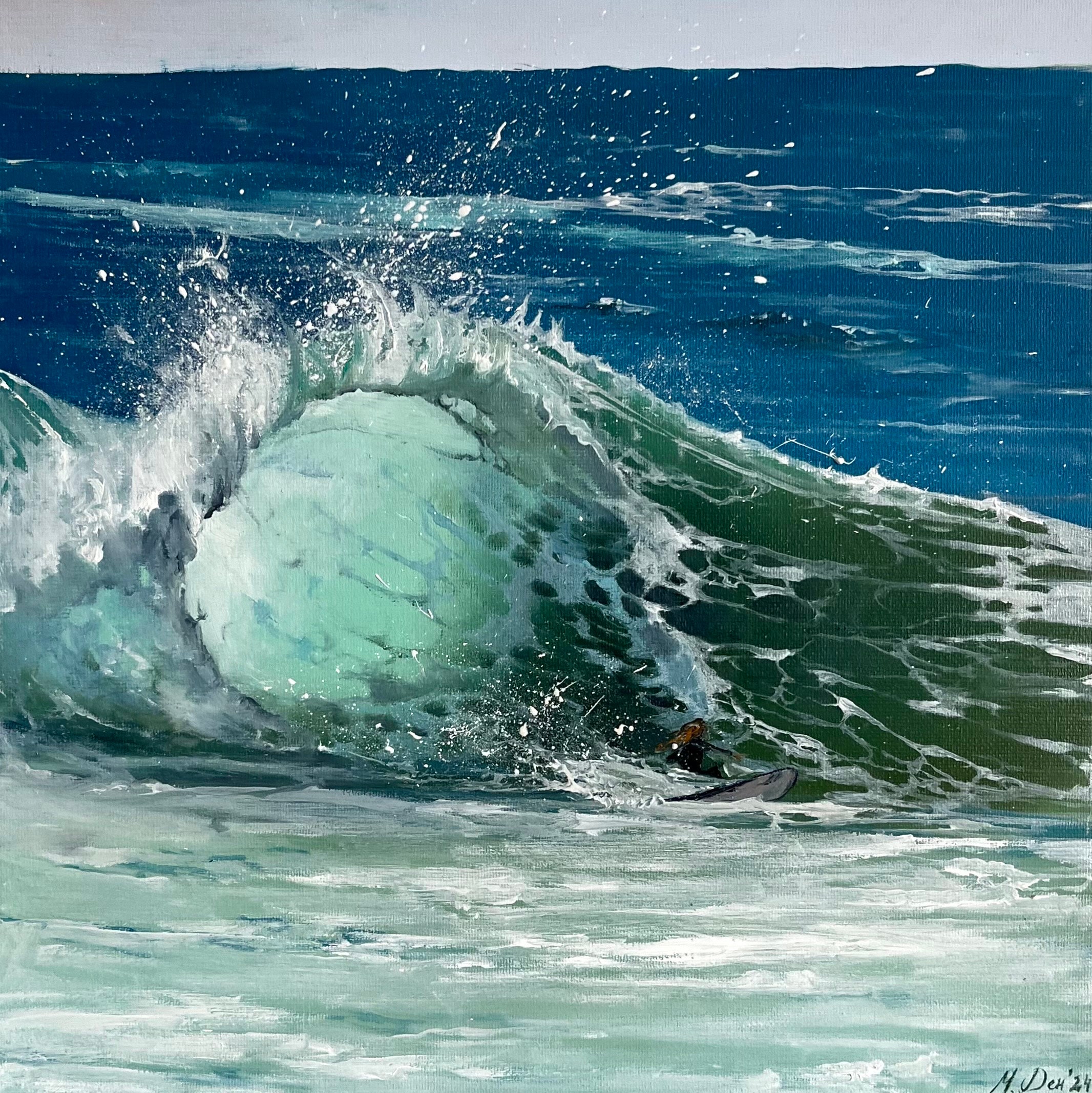 Sea Oil Painting, Surfing, Surf Waves, Seascape, Waves, Ocean Paint ...